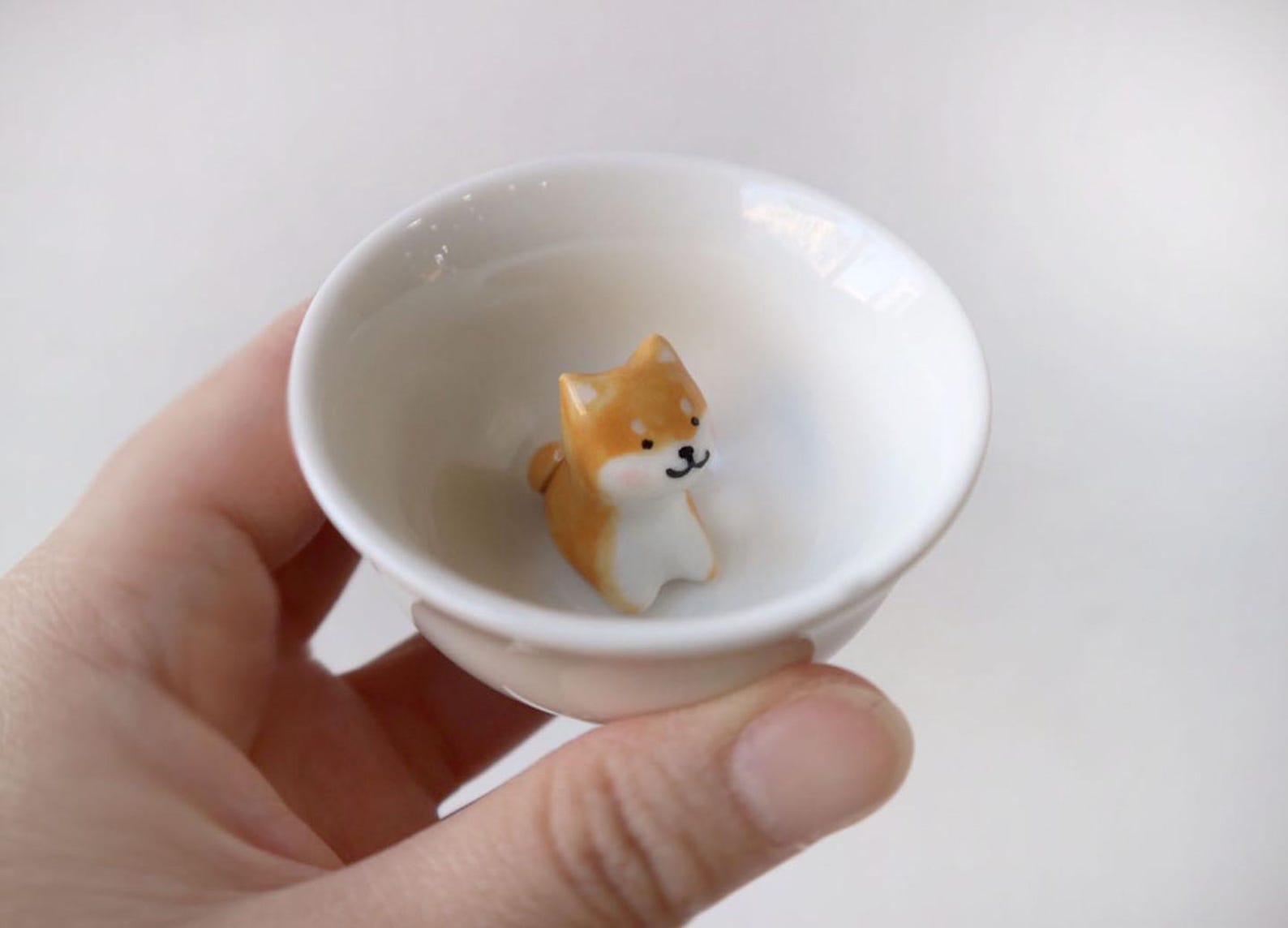 Unique Dog-shaped Ceramic Shot Glass - Soju Cup & Tea Cup (set of 4) - Etsy