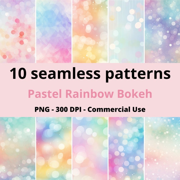 Bokeh Pastel - Etsy