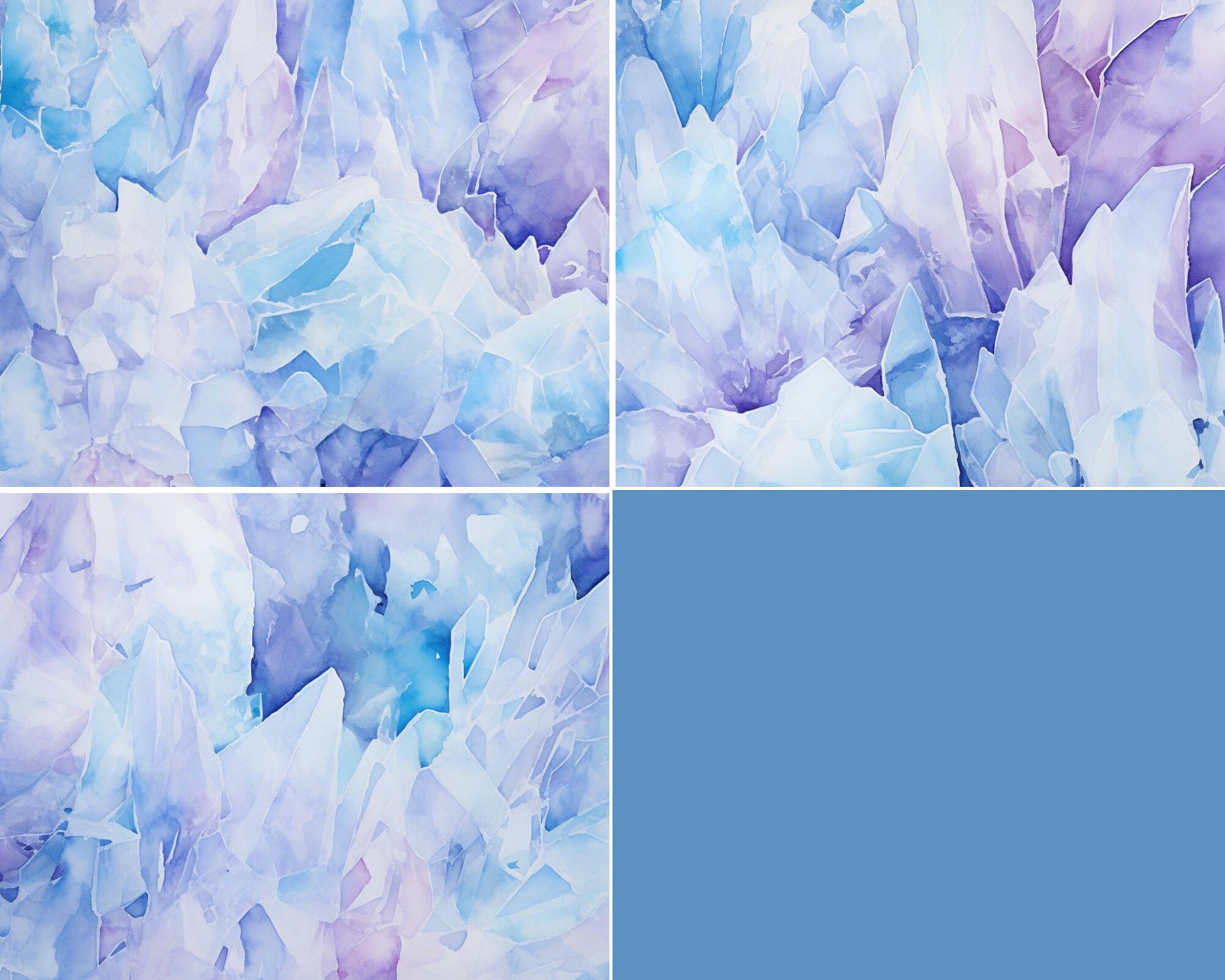 Ice Crystals Backdrops, Frozen, Ice Backgrounds, PNG, Commercial Use - Etsy
