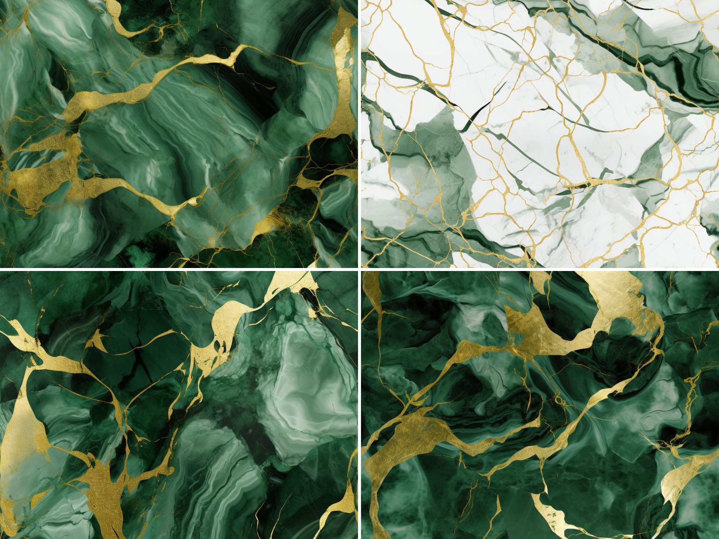 Marble Patterns Green and Gold Marble Repeating Pattern Seamless Marble ...