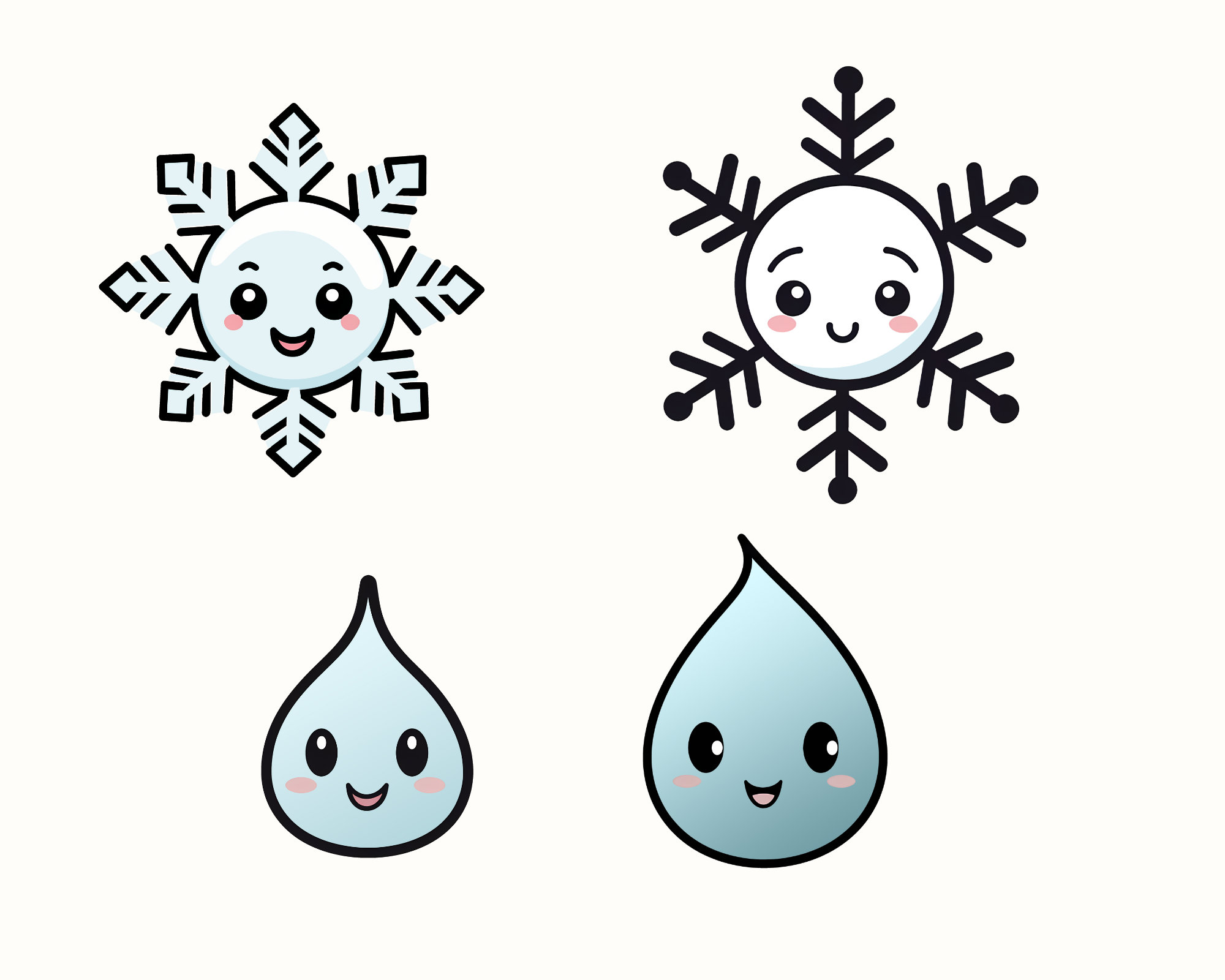 Weather Clipart PNG Cute Weather Kawaii Cloud Clipart Meteorology Kid ...