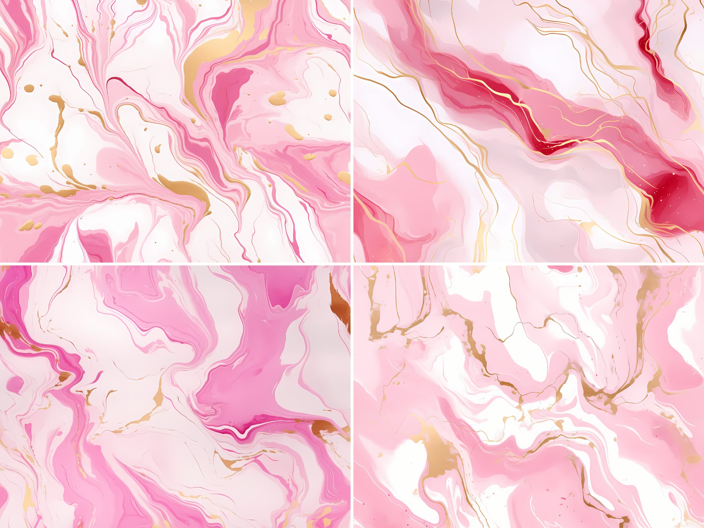 Marble Patterns Pink and Gold Marble Repeating Pattern Seamless Marble ...