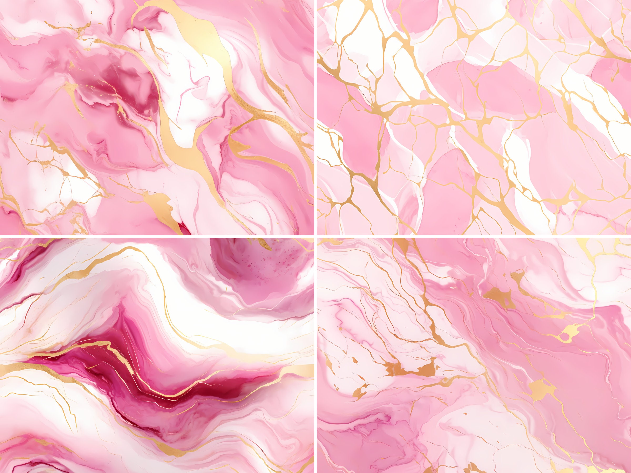 Marble Patterns Pink and Gold Marble Repeating Pattern Seamless Marble ...