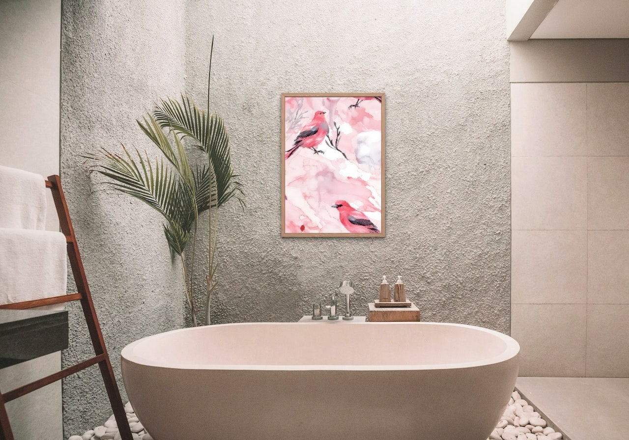 Marble Patterns Pink Birds Marble Repeating Pattern Seamless Marble ...