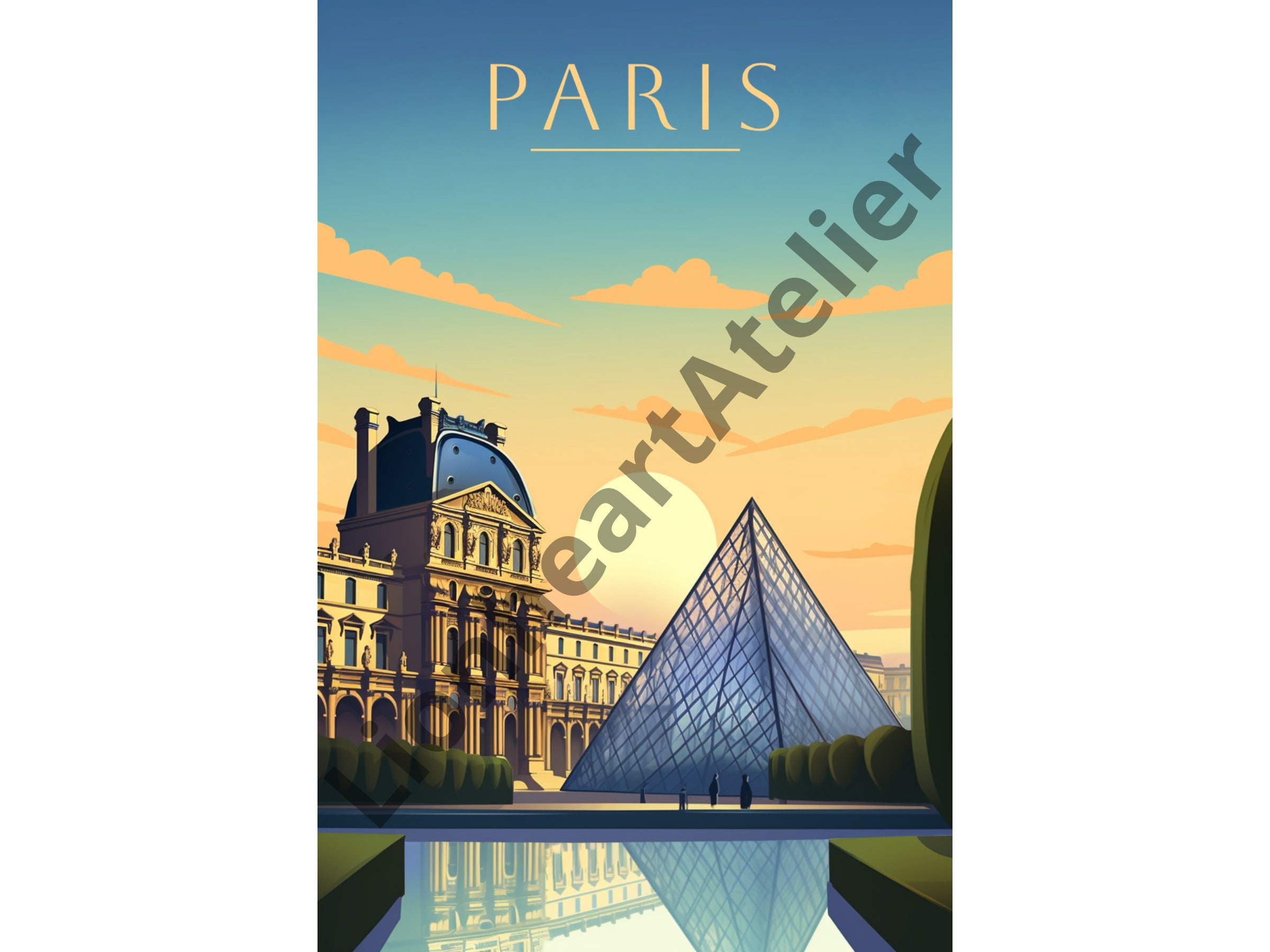Paris Digital Posters, Set of 3, Printable Digital Art, Wall Art, Home ...