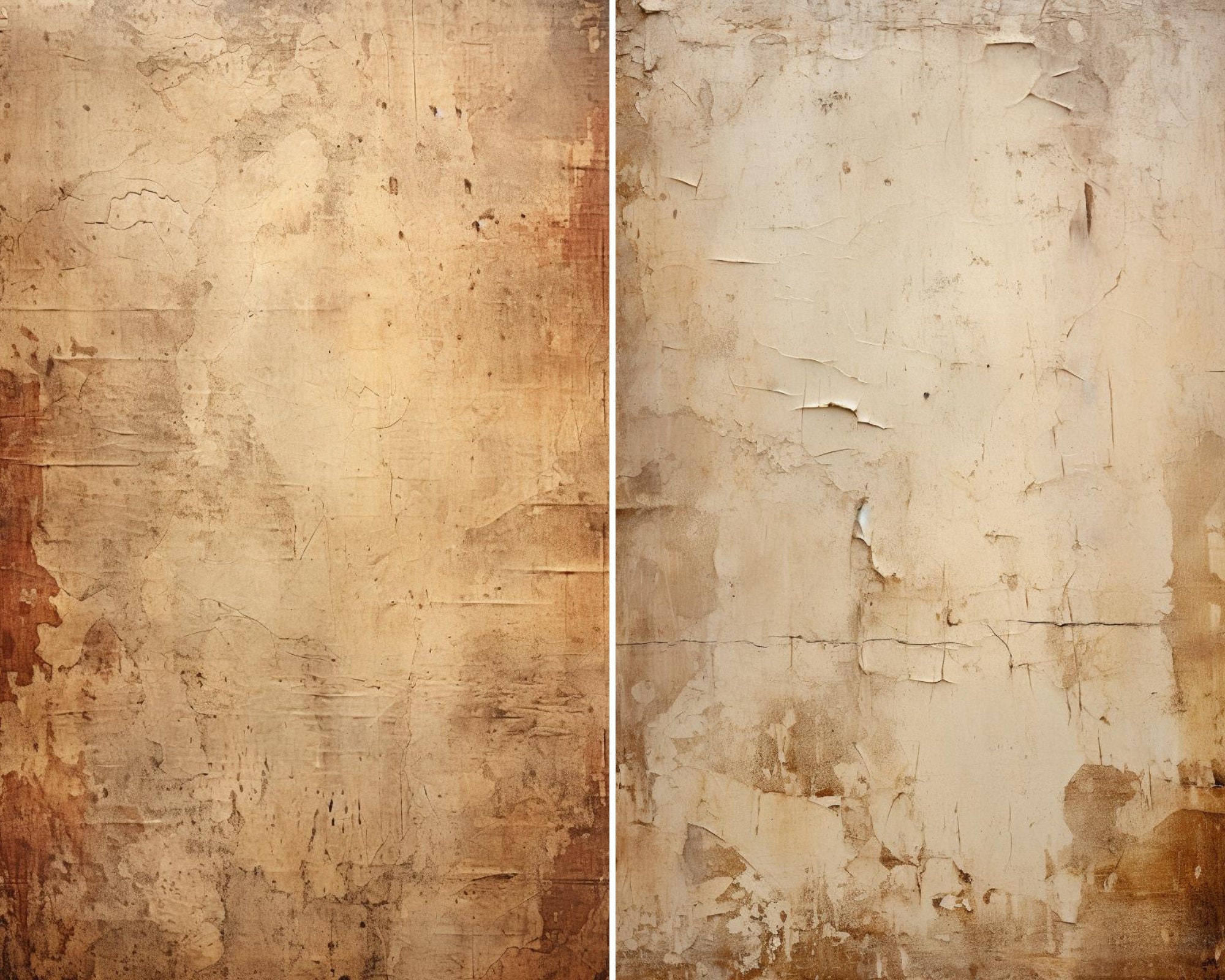 Old Distressed Paper Textures, Digital, Vintage Paper, Antique Paper ...