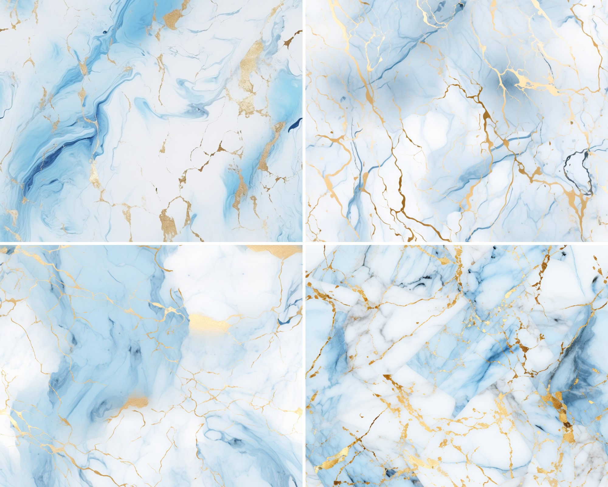 Marble Patterns Blue and Gold Marble Repeating Pattern Seamless Marble ...