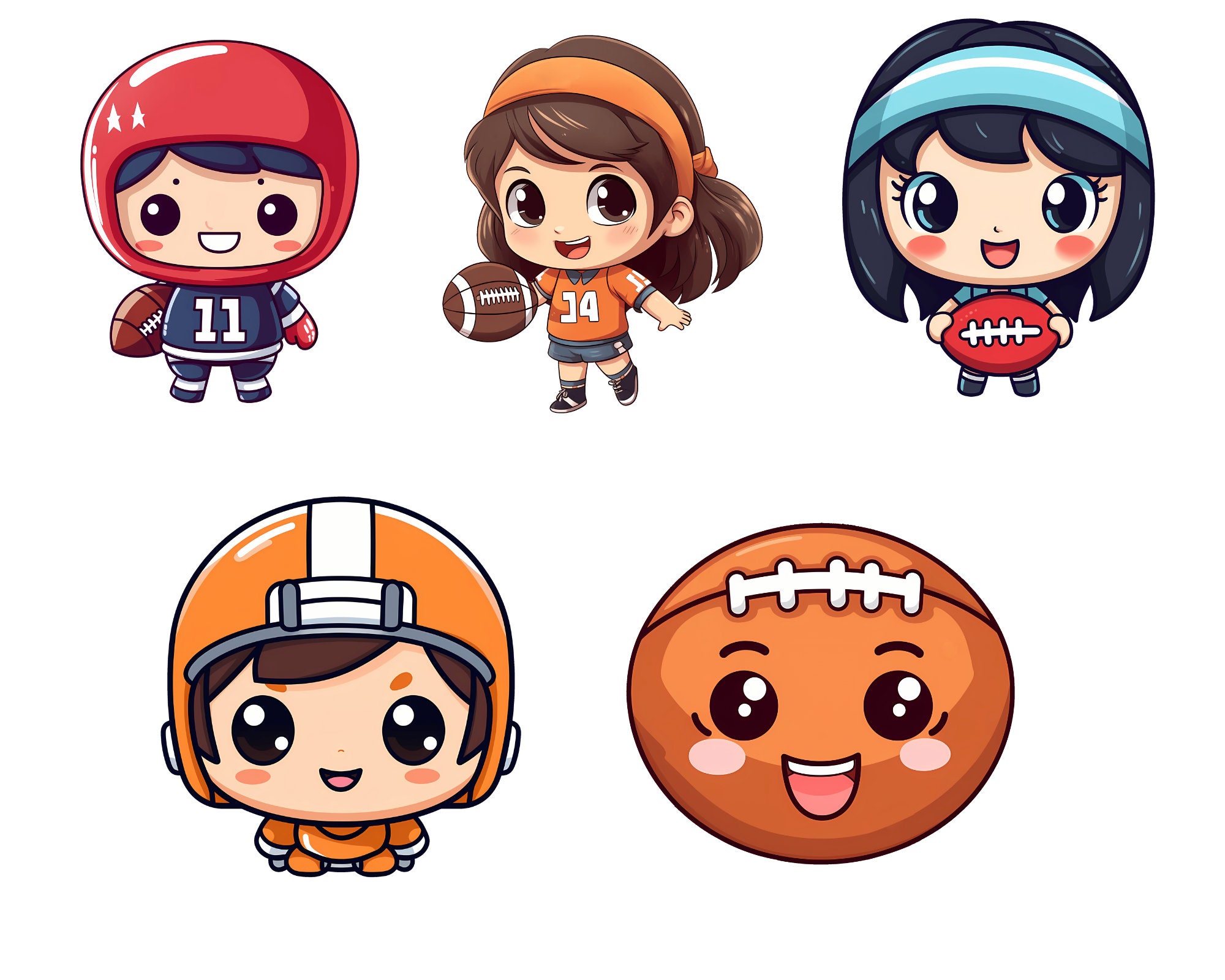 Kawaii Fall Clipart, PNG, Transparent Clipart, Commercial Use, Autumn ...