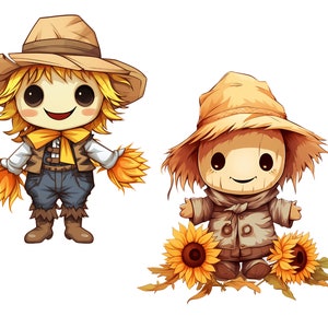 Kawaii Fall Clipart, PNG, Transparent Clipart, Commercial Use, Autumn ...