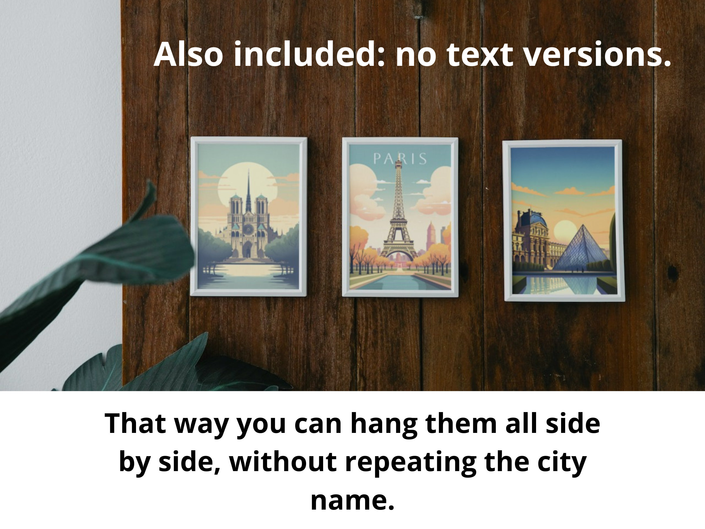 Paris Digital Posters, Set of 3, Printable Digital Art, Wall Art, Home ...