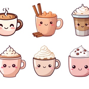 Kawaii Fall Clipart, PNG, Transparent Clipart, Commercial Use, Autumn ...