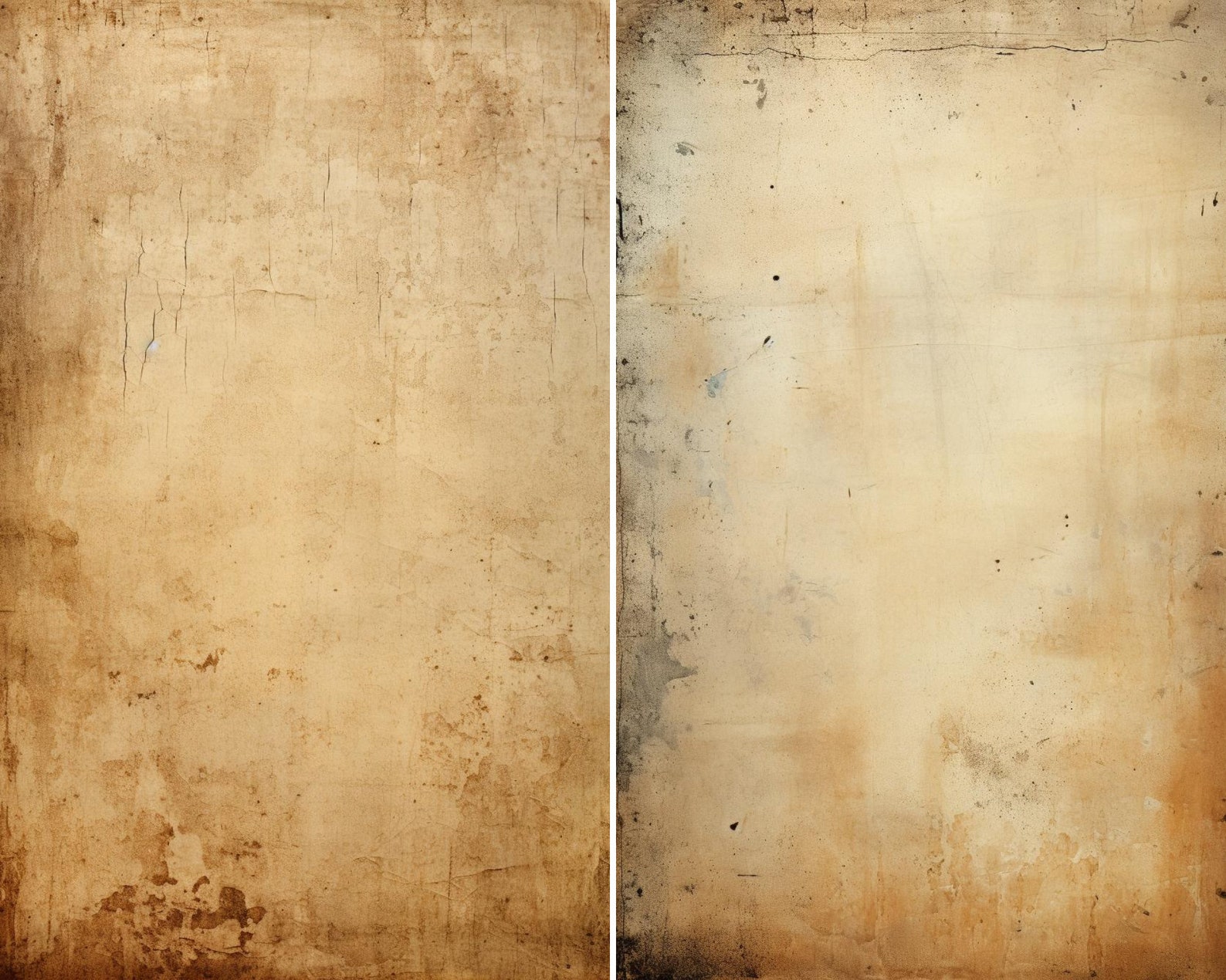 Old Distressed Paper Textures, Digital, Vintage Paper, Antique Paper ...