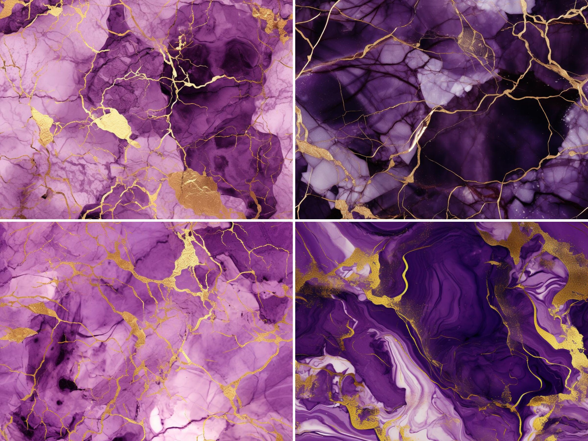 Marble Pattern Purple and Gold Marble Repeating Pattern Seamless Marble ...