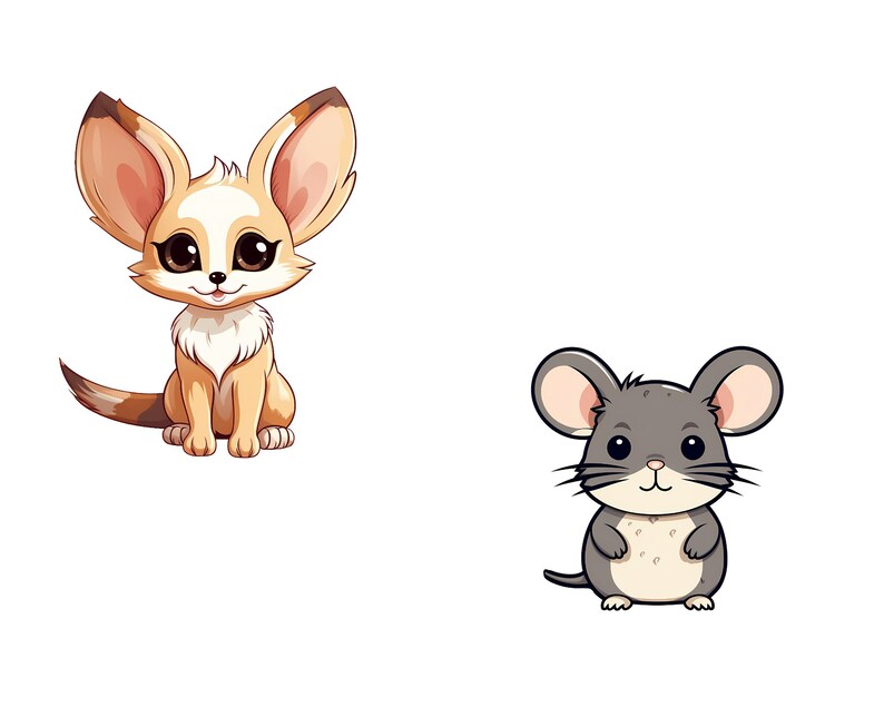 Desert Animal Clipart Cute Wild Animal PNG Sticker Kids Clipart School ...