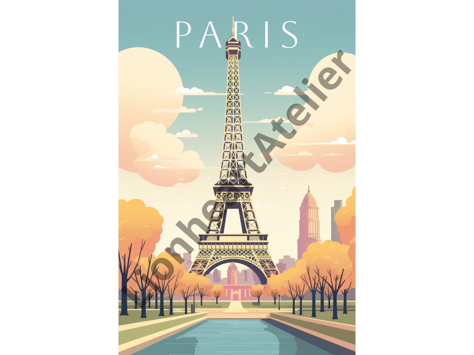 Paris Digital Posters, Set of 3, Printable Digital Art, Wall Art, Home ...