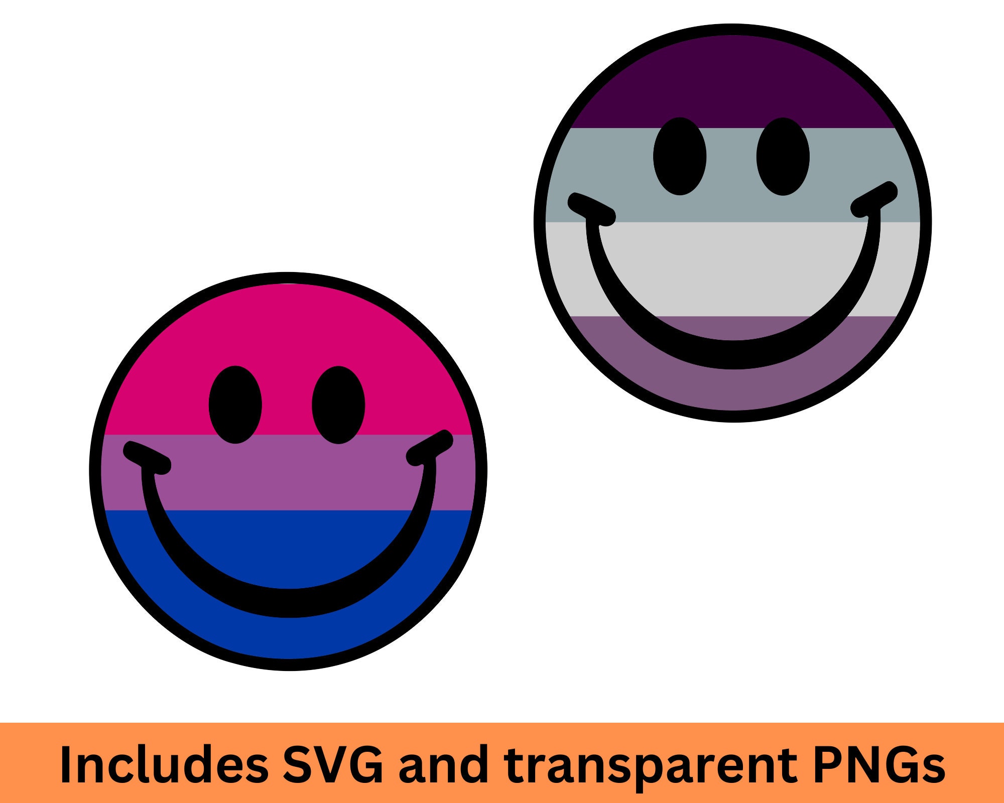 Retro Smiley Faces Pride SVG and PNG Vintage Smiley Commercial Use - Etsy