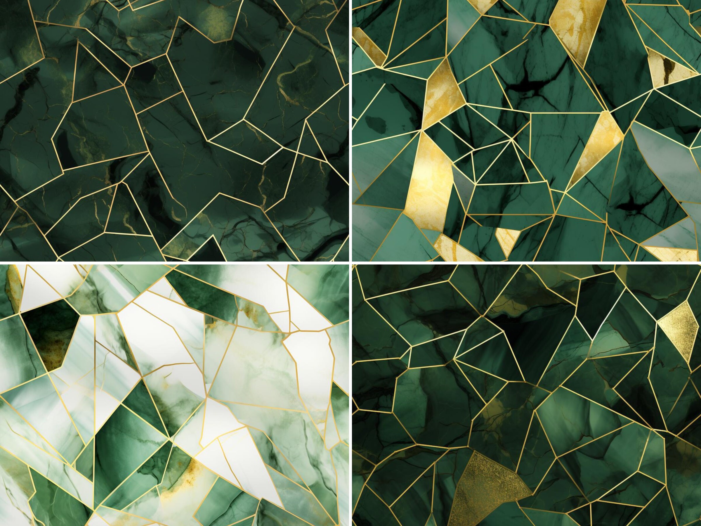 Marble Patterns Green and Gold Marble Repeating Pattern Seamless Marble ...