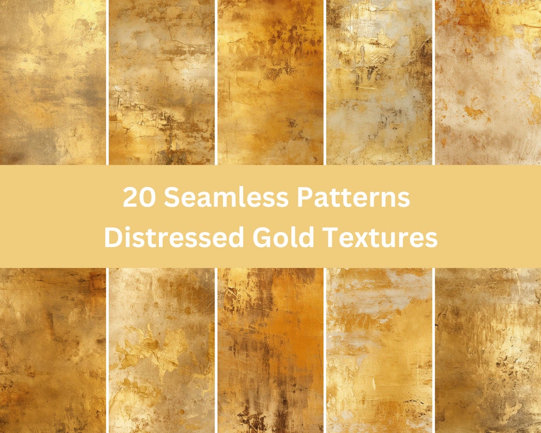 Distressed Gold Textures Digital Paper Seamless Pattern PNG - Etsy