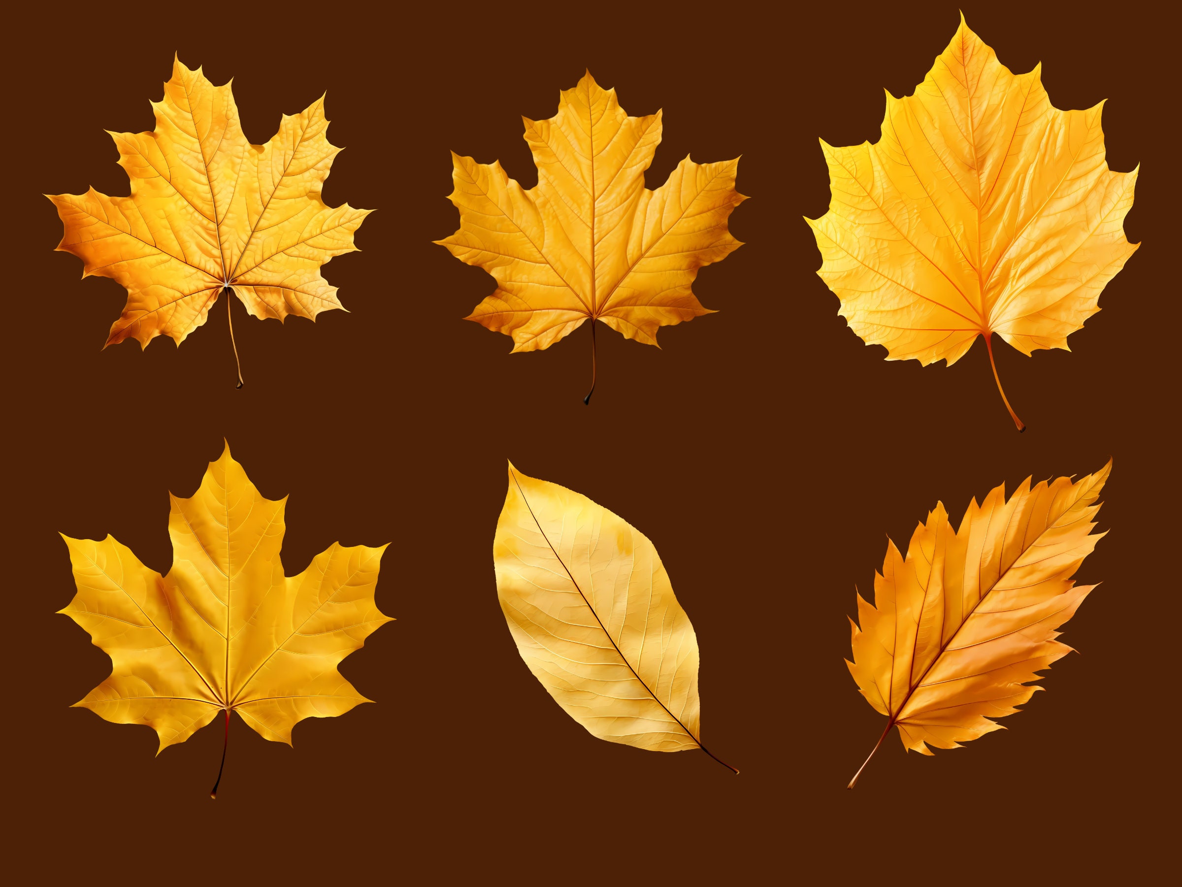 Fall Leaves Clipart, Autumn, Transparent Background PNG, Commercial Use ...