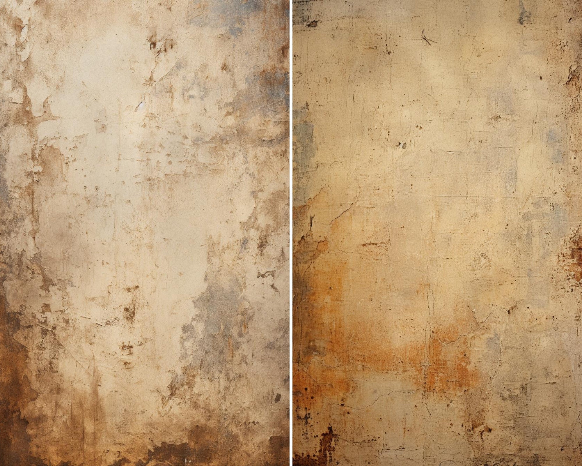 Old Distressed Paper Textures, Digital, Vintage Paper, Antique Paper ...