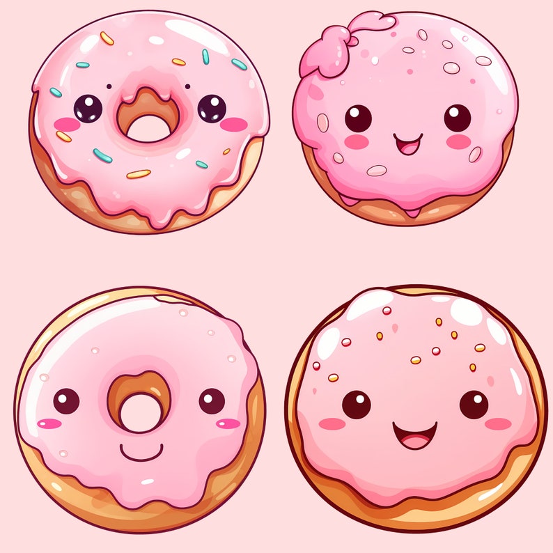 Sweet Food Clipart Cute Snack Sweet Kawaii Food Candy Clipart Kawaii ...