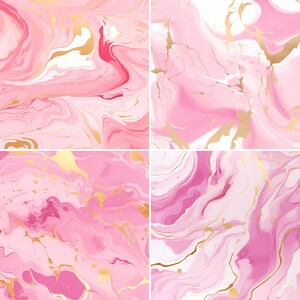 Marble Patterns Pink and Gold Marble Repeating Pattern Seamless Marble ...