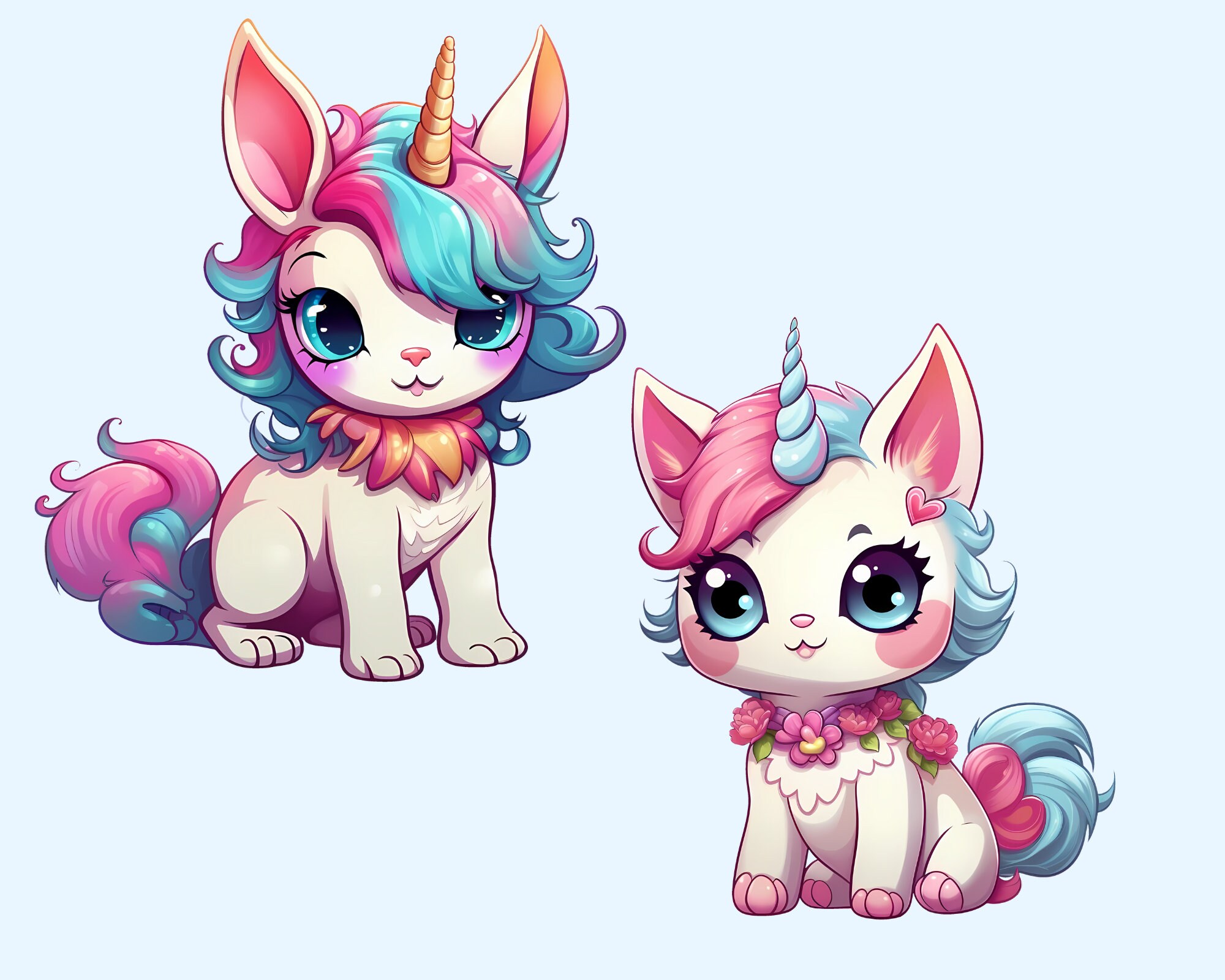 Unicorn Cats Clipart Rainbow Unicorn Kitten Transparent Background PNG ...