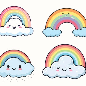 Weather Clipart PNG Cute Weather Kawaii Cloud Clipart Meteorology Kid ...