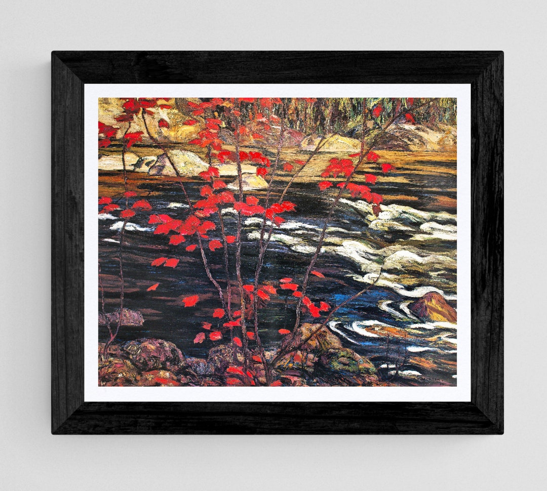 The Red Maple by A. Y. Jackson, Group of Seven, Framed - Etsy