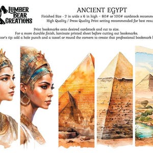 DIY Bookmarks - Ancient Egypt - Digital Download - Etsy