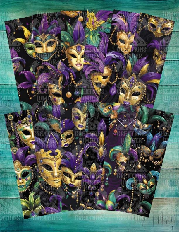 DIY Bookmarks - Mardi Gras Themed - Digital Download - Etsy