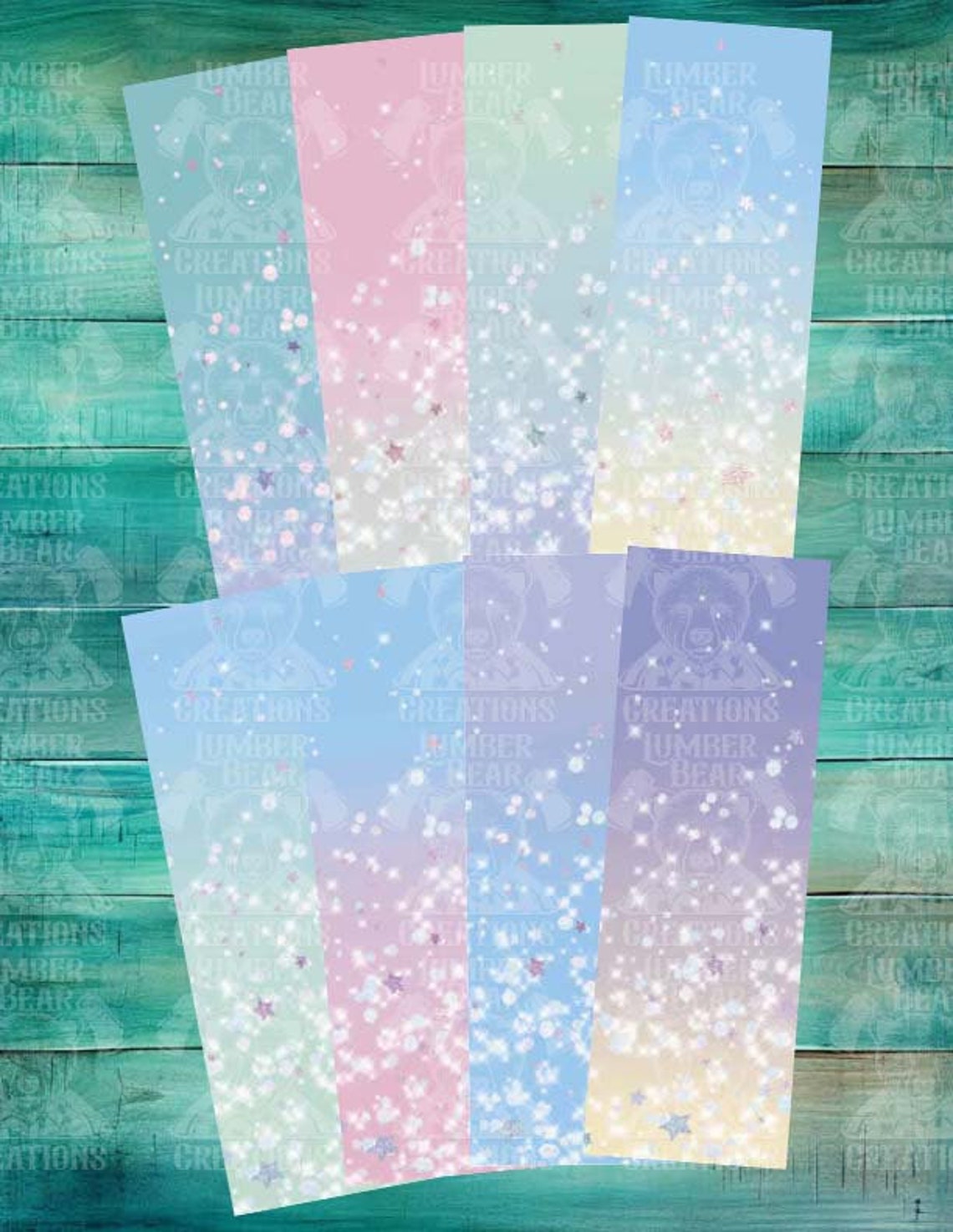DIY Bookmarks - Ombre Glitter - Digital Download - Etsy