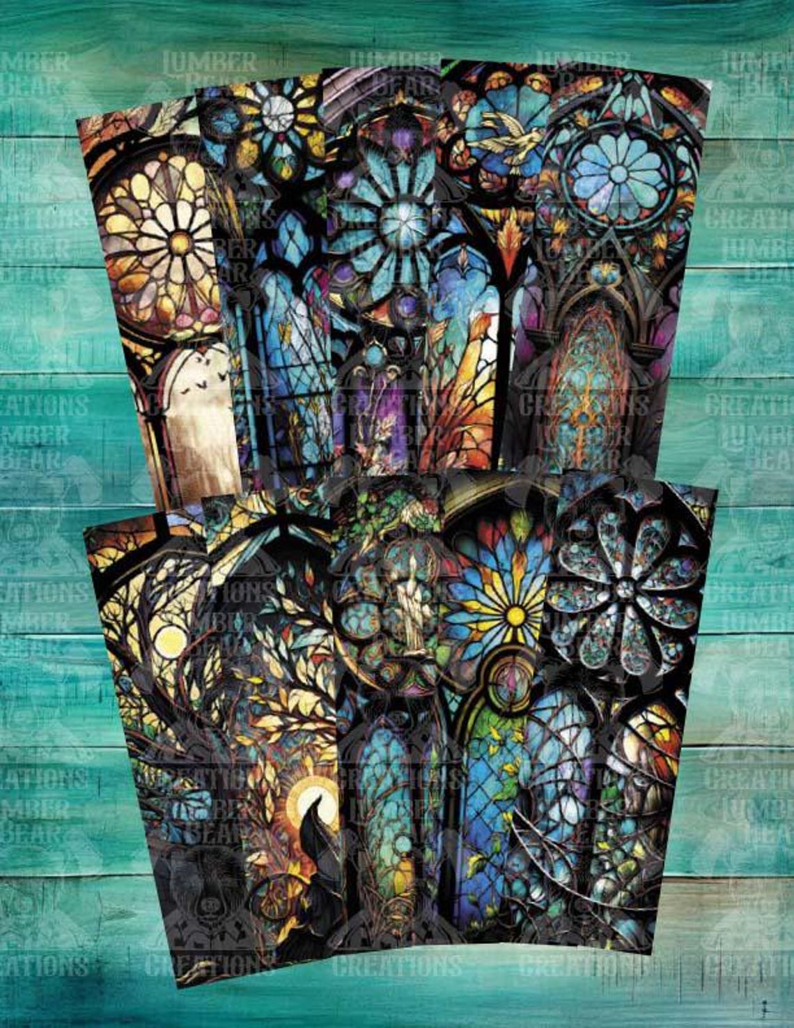 DIY Bookmarks - Stained Glass Windows - Digital Download - Etsy