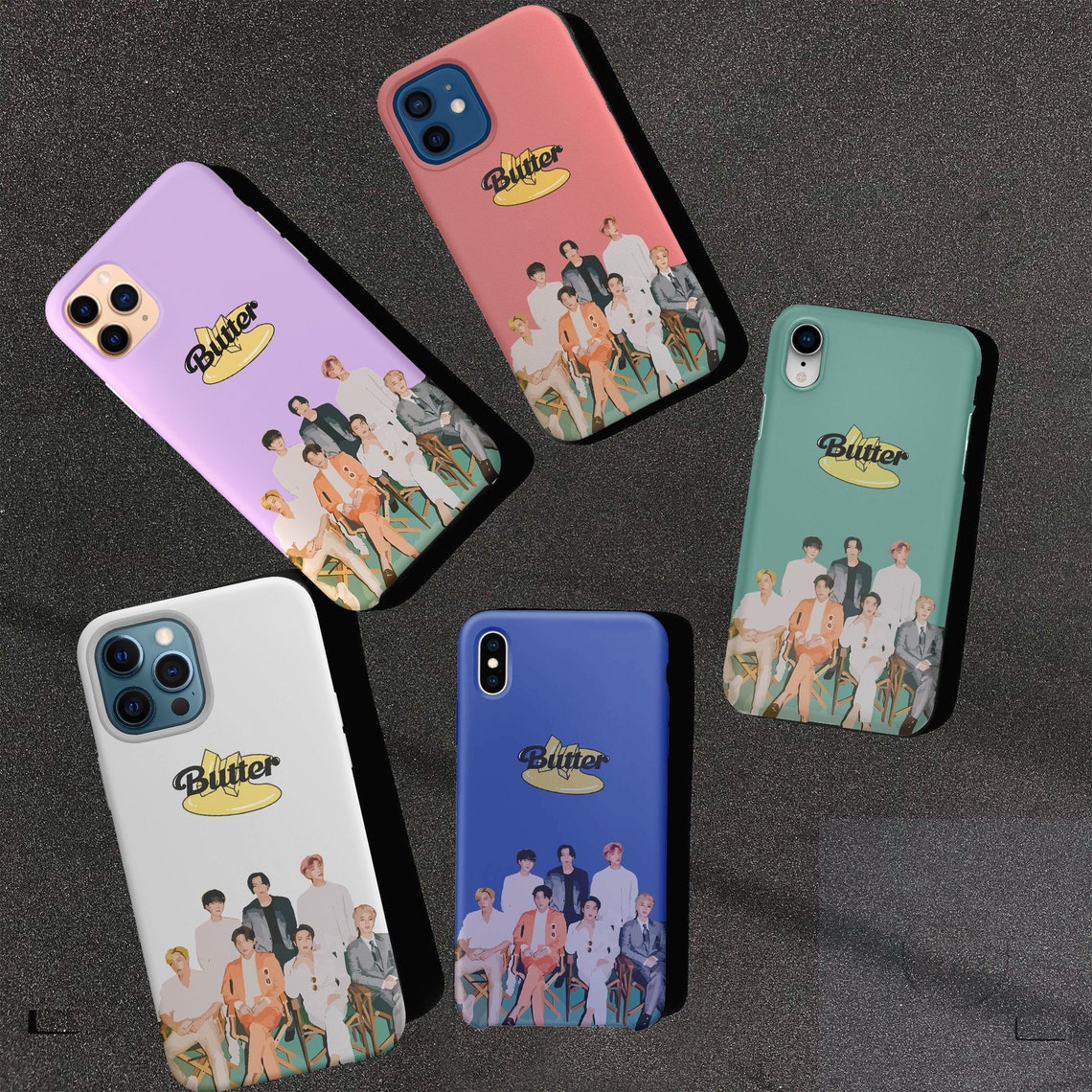 BTS Bangtan Butter Phone Case Cover for iPhone 7 8 XS 11 | Etsy