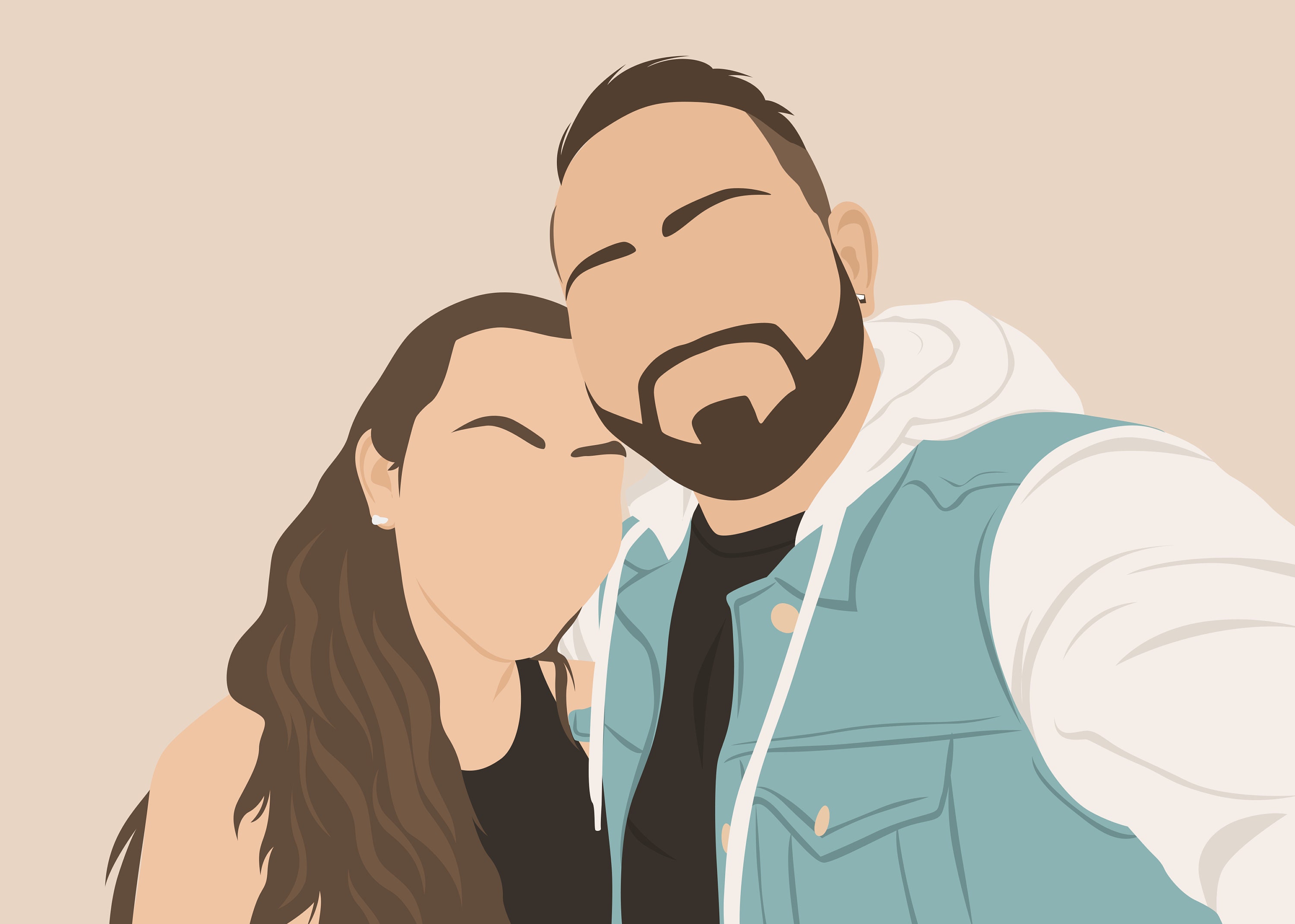 Custom Minimal No Face illustration Custom Illustration From | Etsy