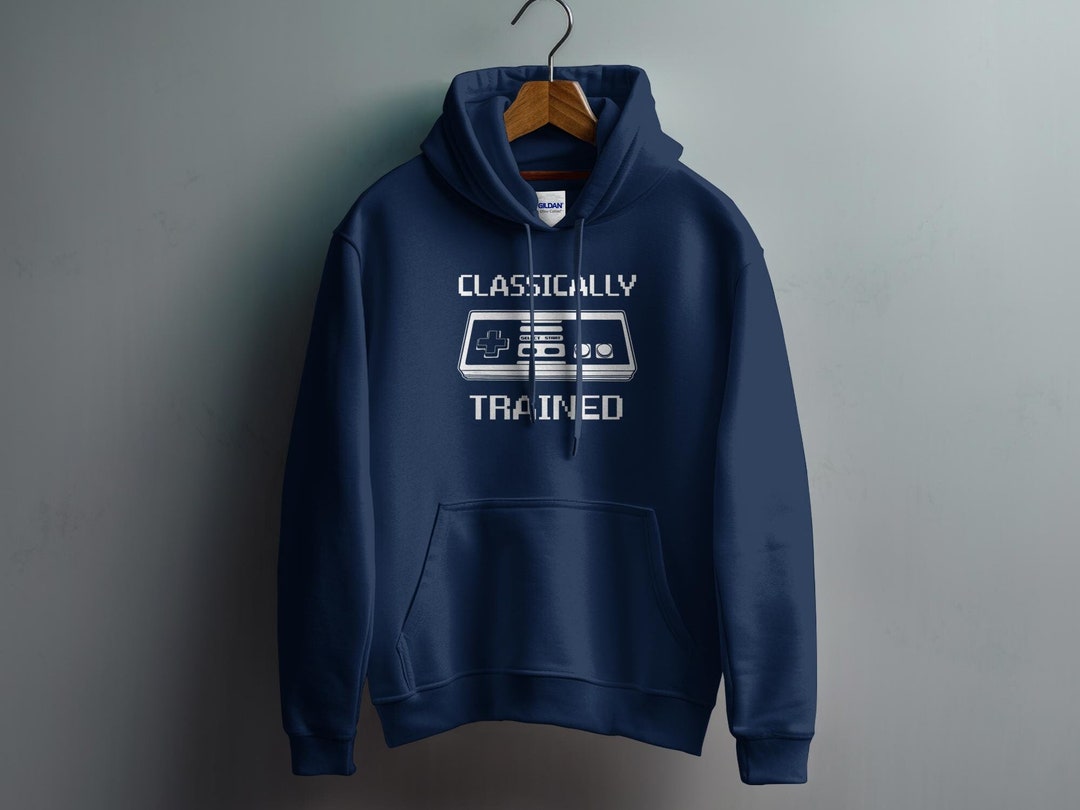 Classically Trained Hoodie, Nintendo Controller Hoodie, 80's Video Game ...