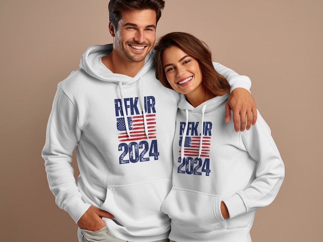 RFK JR 2024 Hoodie, Kennedy Jr. American Flag Hoodie, RFK American Flag ...