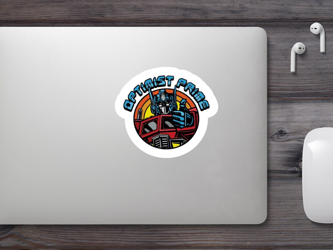 Funny Optimistic Transformers Sticker, Funny Optimist Prime Sticker ...