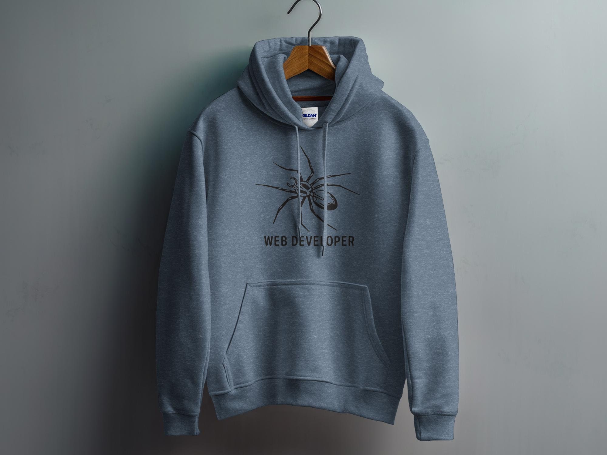 Web Developer Hoodie, Funny Web Developer Spider Hoodie, Sarcastic ...