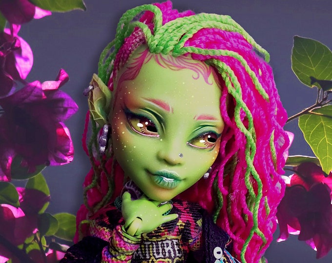 Venus Mcflytrap Custom Doll - Monster High OOAK Repaint Doll - Etsy
