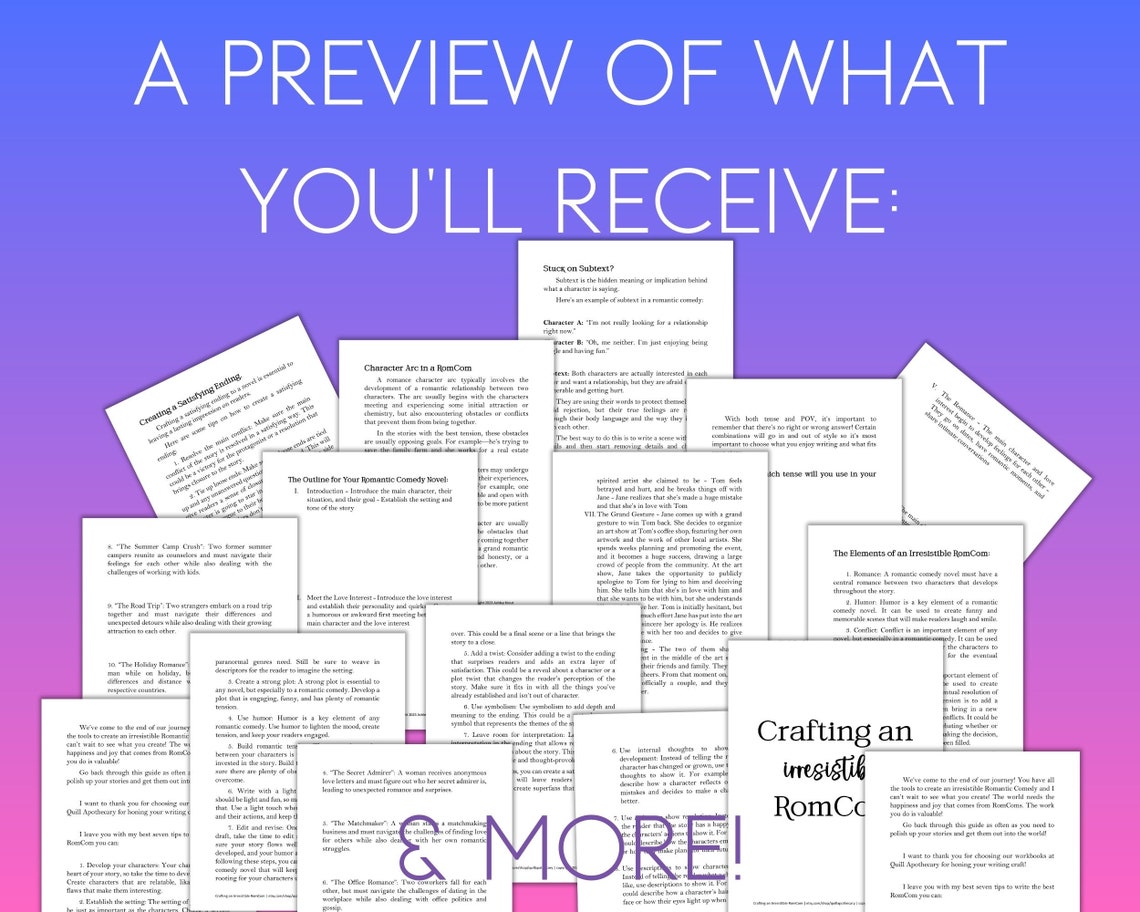 How to Write a Romcom | Writing Workbook for Irresistible Romantic ...