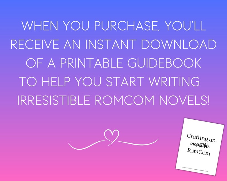 How to Write a Romcom | Writing Workbook for Irresistible Romantic ...