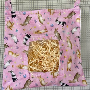 Hay Bag for Rabbits and Guinea Pigs, Hay Feeder for Rabbits, Rabbit ...