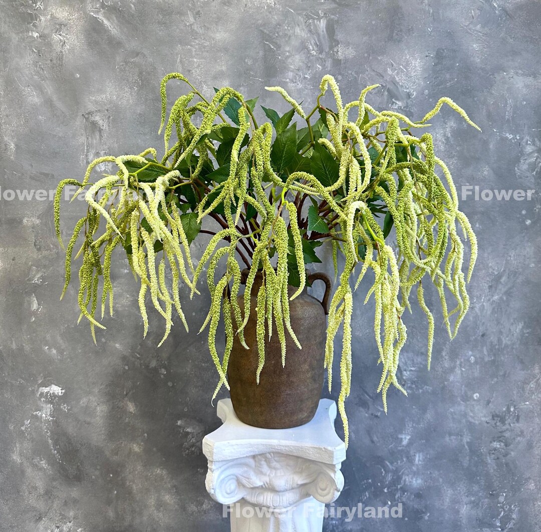 Natural Touch Amaranth Green Tails Branch | High Quality Artificial ...