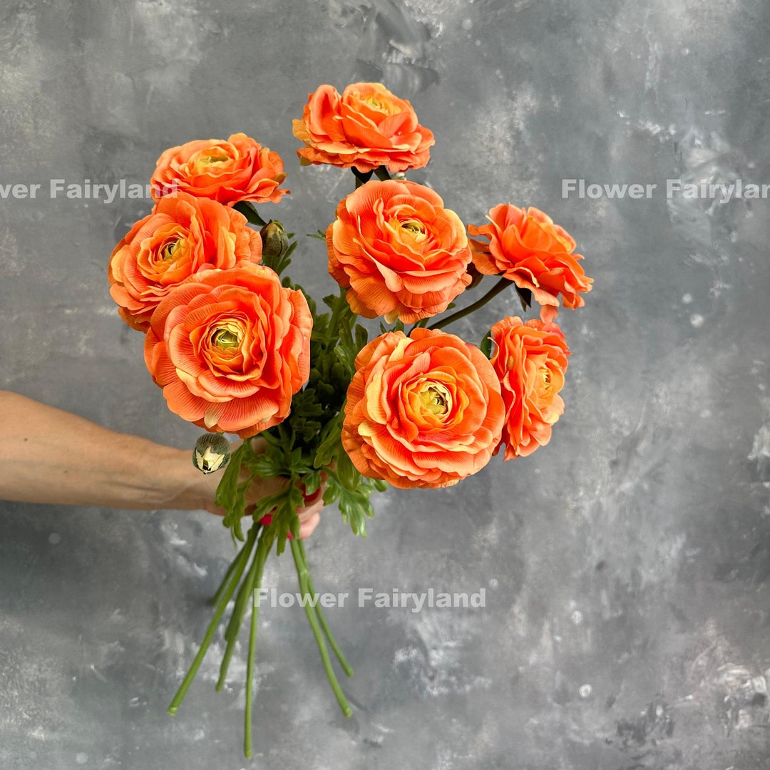 Real Touch Latex Ranunculus High Quality Artificial Flower DIY ...