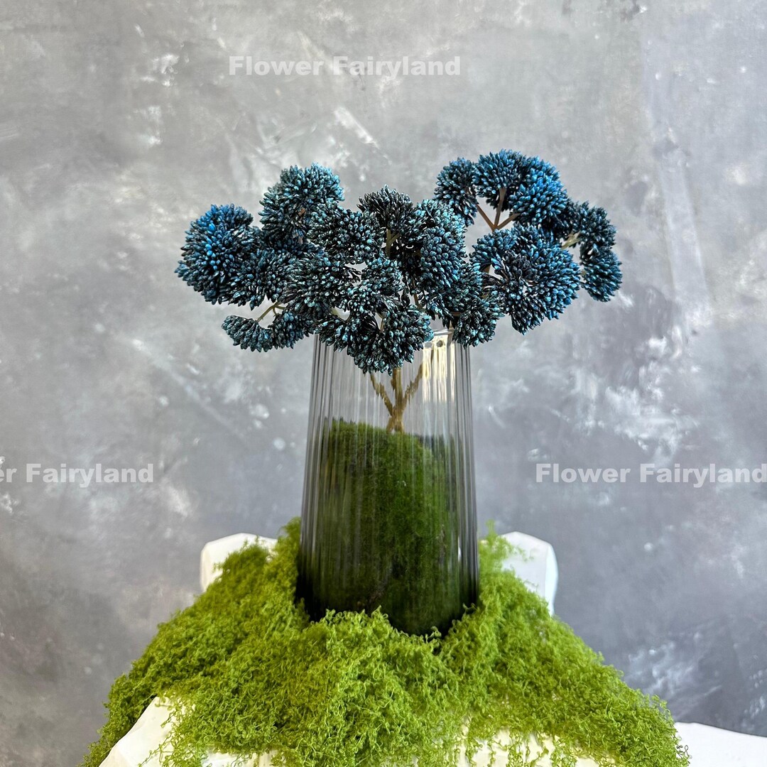 Tige en grappe de faux sedum Real Touch | Plante artificielle ...
