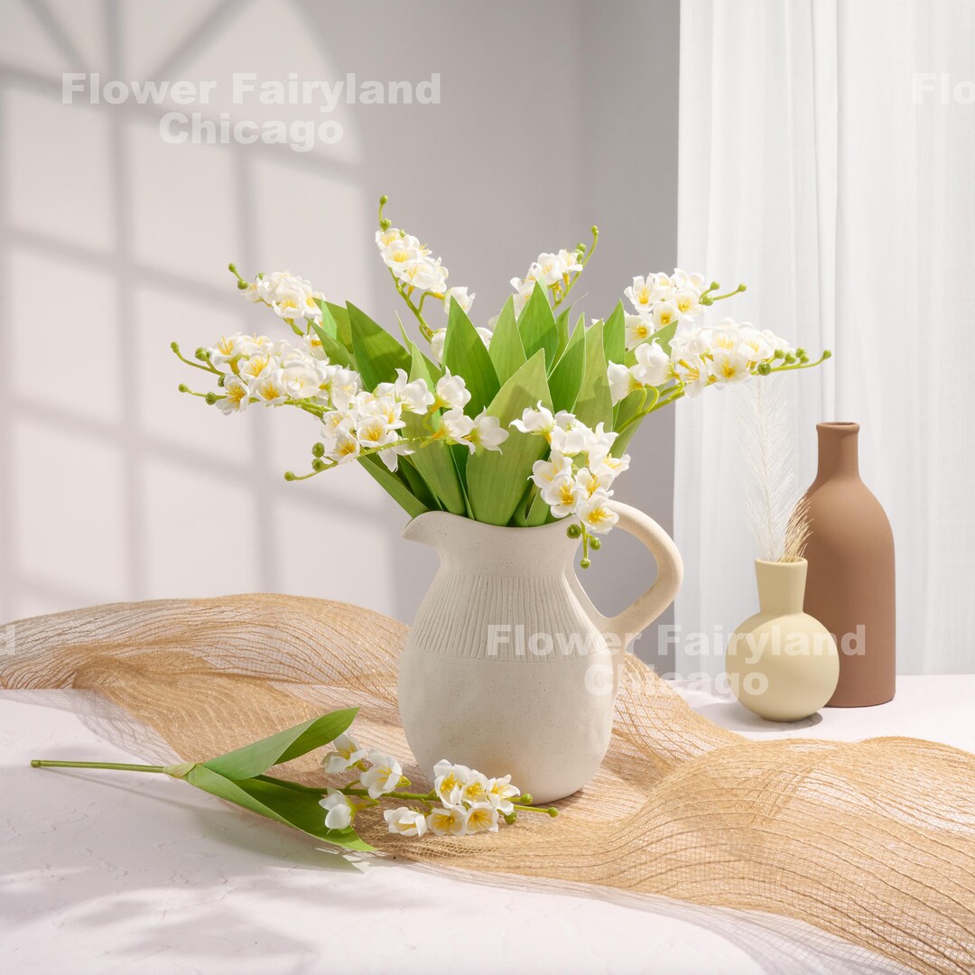 Faux Lily of the Valley Stem - Artificial Flower - White - Etsy