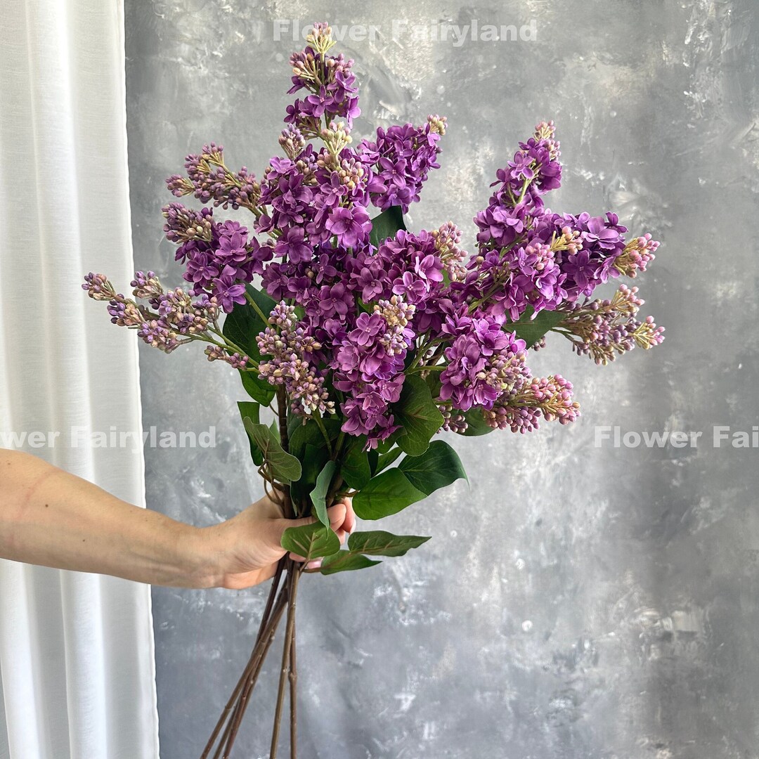 Faux Lilac Flower | High Quality Artificial Flower | DIY | Centerpieces | Wedding Flowers | Home ...