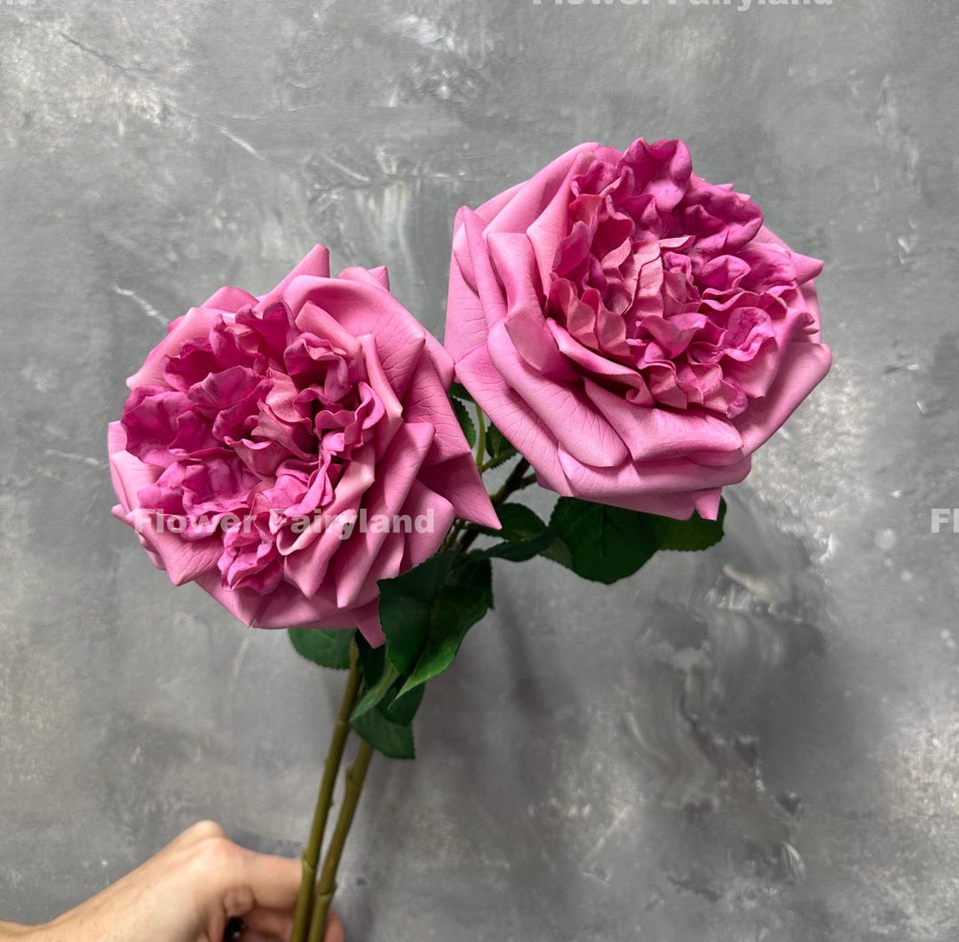25" Real Touch Large Head Rose | High Quality Artificial Flower | DIY ...