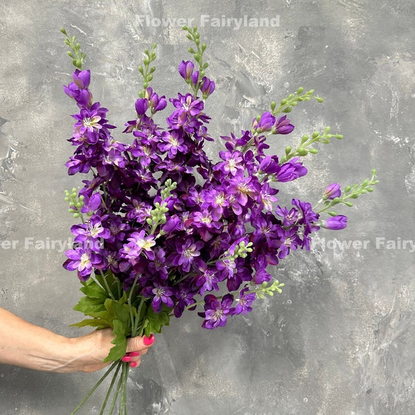 Purple Silk Flower - Etsy